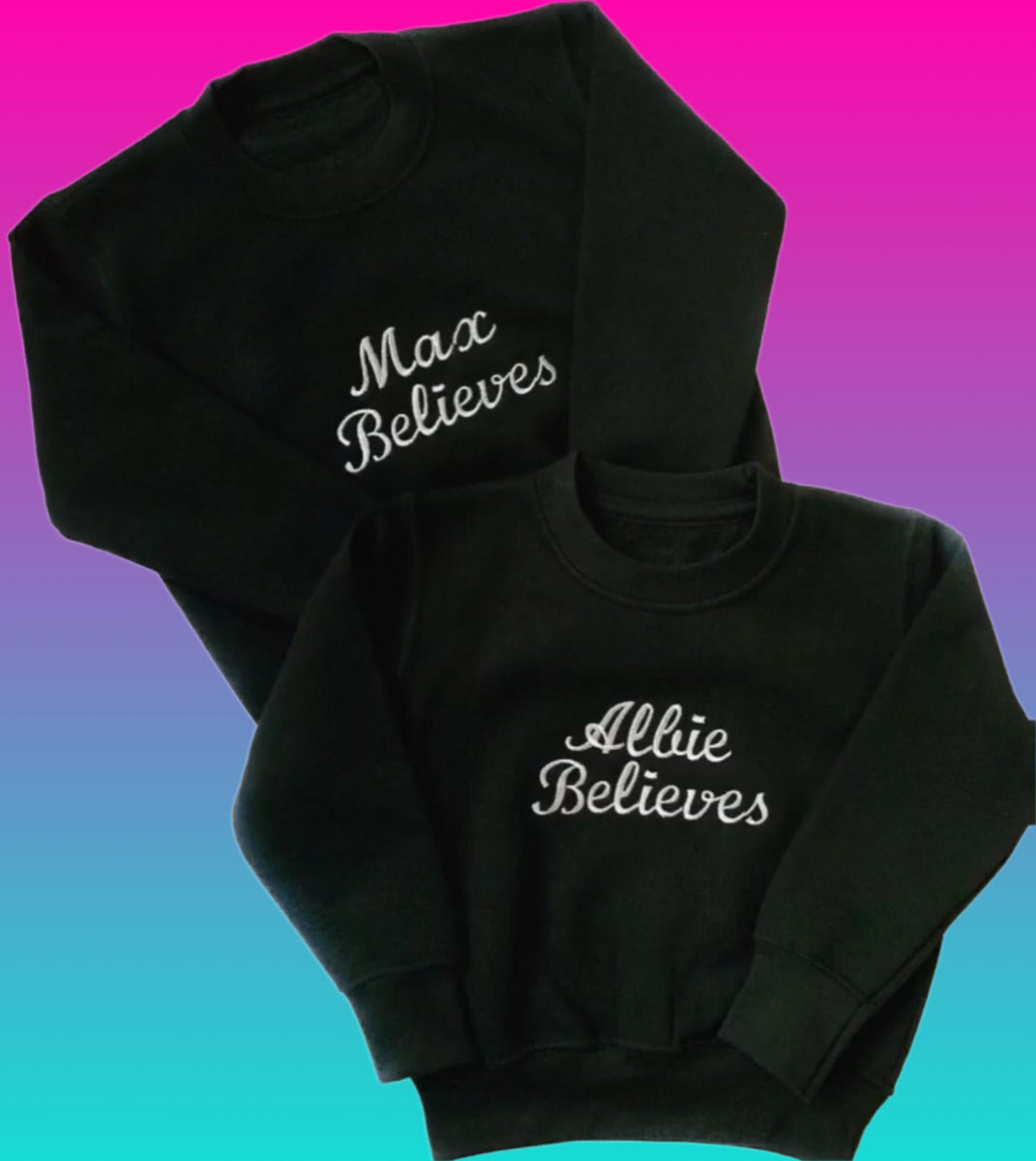 Embroidered Personalised Jumper Adults – Limitless Embroidery & Printing